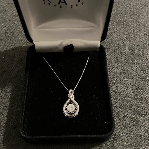 Jewelry | Kay Jewelers Infinity Dancing Diamond Necklace Sterling ...